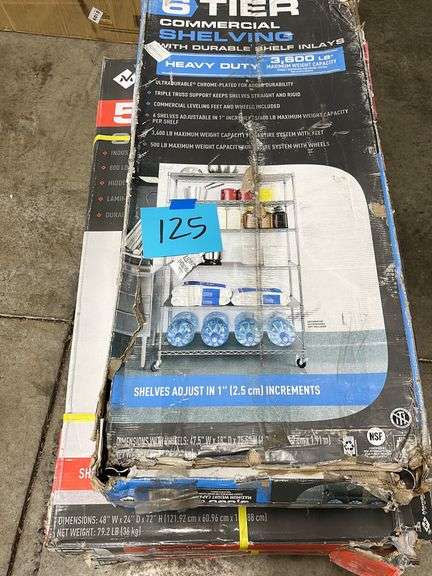 (2) SHELVING RACKS IN BOXES - Earl's Auction Company