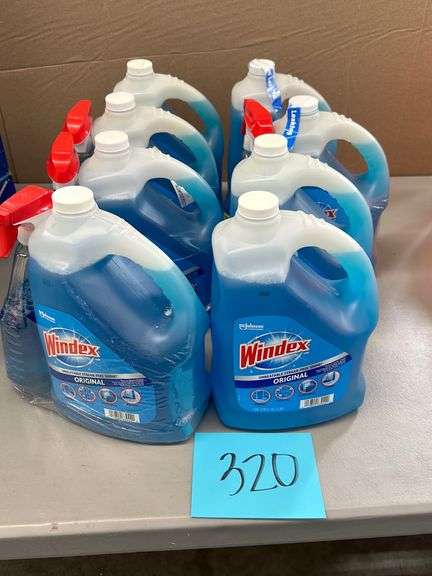 (8) JUGS OF WINDEX REFILLS & (4) SPRAY BOTTLES - Earl's Auction Company