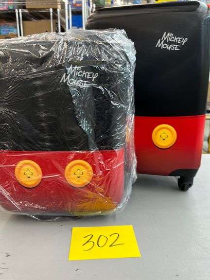 NEW 2PC KIDS MICKEY MOUSE HARD SHELL ROLLING LUGGAGE SET - Earl's ...