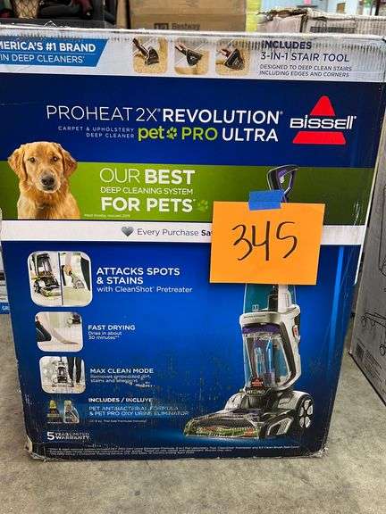BISSELL PROHEAT CARPET CLEANER IN BOX - Earl's Auction Company
