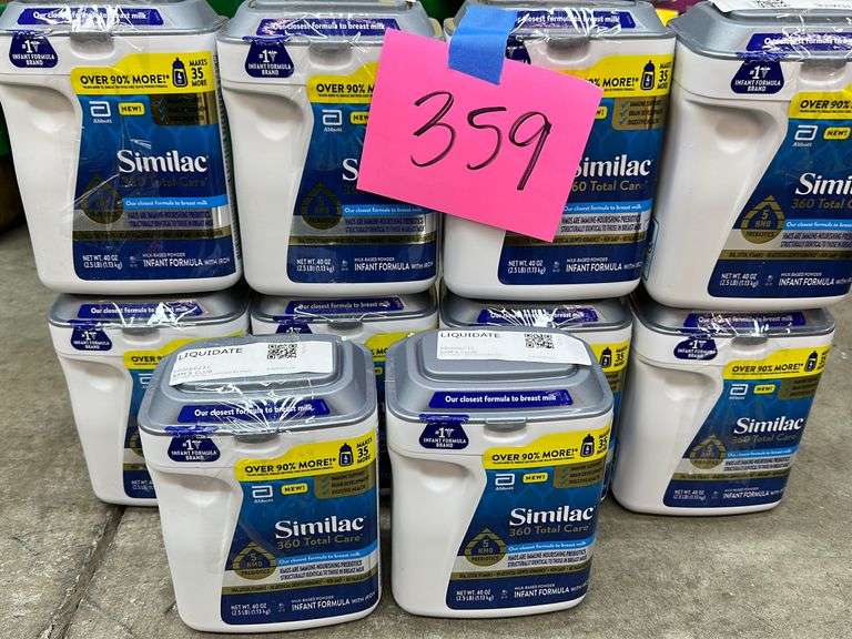(10) CONTAINERS OF SIMILAC INFANT FORMULA - Earl's Auction Company
