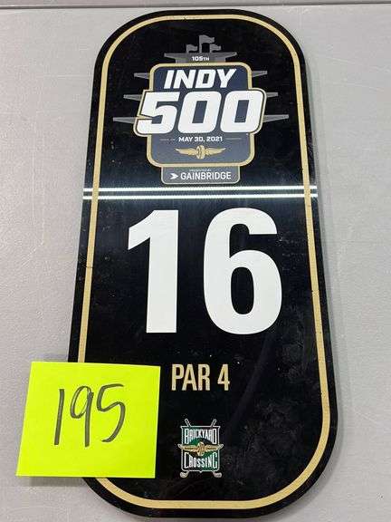 2021 IMS BRICKYARD CROSSING PAR 4 SIGN - Earl's Auction Company