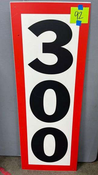 IMS 300 BRAKE MARKER SIGN (DOUBLE SIDED) - Earl's Auction Company
