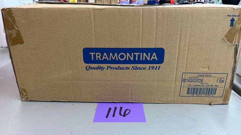 TRAMONTINA 11PC COOKWARE SET IN BOX - Earl's Auction Company
