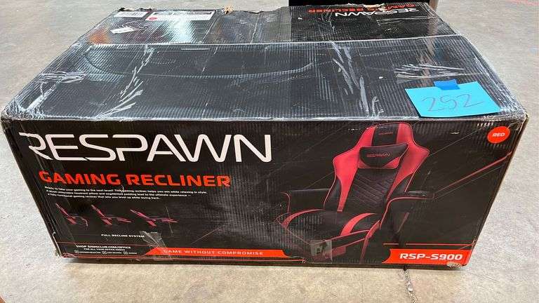 RESPAWN GAMING RECLINER IN BOX - Earl's Auction Company