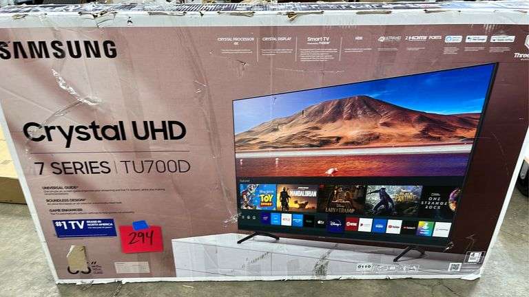 SAMSUNG 65" 7 SERIES TU700D 4K SMART TV IN BOX - Earl's Auction Company