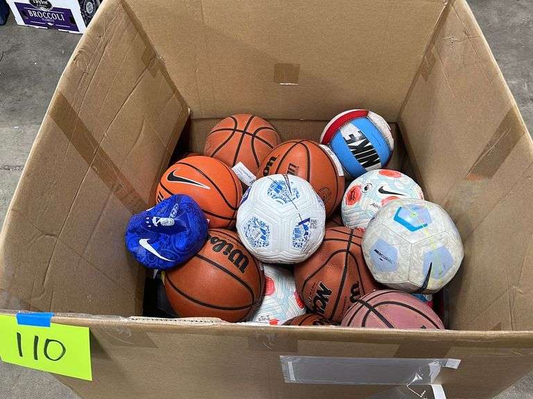 LARGE LOT OF ASSORTED SPORTS BALLS - Earl's Auction Company
