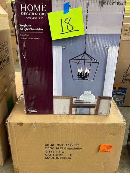 (2) CHANDELIERS IN BOXES - Earl's Auction Company