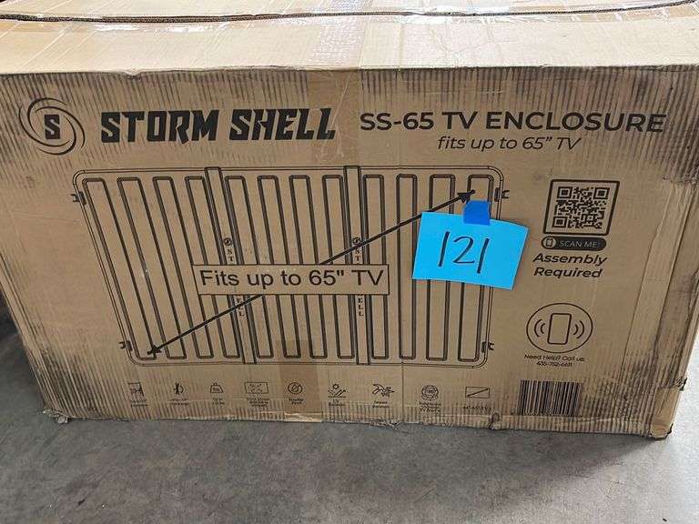 STORM SHELL TV ENCLOSURE IN BOX - Earl's Auction Company