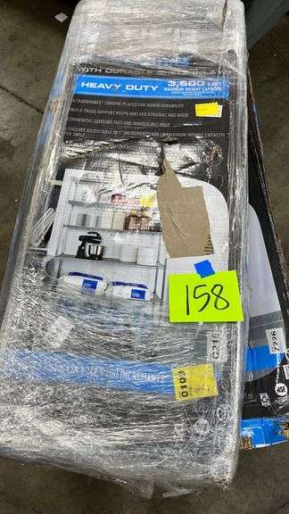 AS IS - (2) 6 TIER COMMERCIAL SHELVING RACKS IN BOXES - Earl's Auction ...