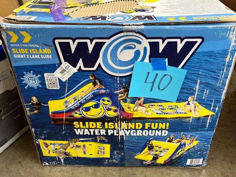 WOW SLIDE ISLAND WATER PLAYGROUND IN BOX - Earl's Auction Company