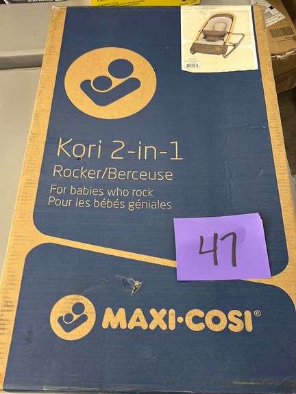 MAXI COSI KORI 2 IN 1 ROCKER IN BOX - Earl's Auction Company