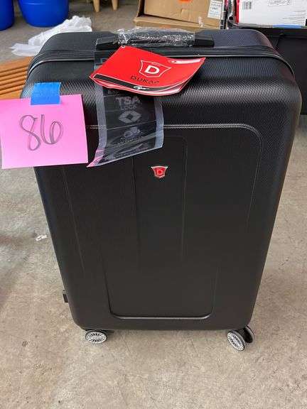 DUKAP HARD SHELL ROLLING LUGGAGE - BLACK - Earl's Auction Company