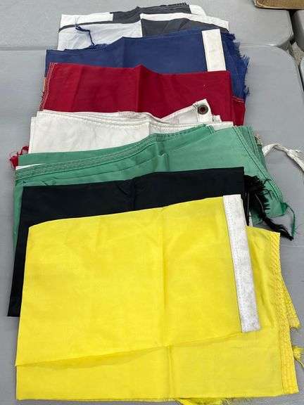 SET OF (7) 3x5FT IMS TRACK USED RACING FLAGS - Earl's Auction Company