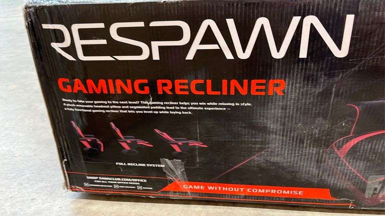 RESPAWN GAMING RECLINER IN BOX - Earl's Auction Company