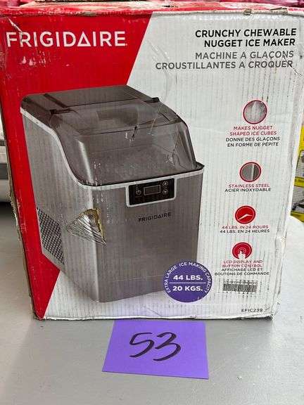 FRIGIDAIRE CRUNCHY CHEWABLE NUGGET ICE MAKER IN BOX - Earl's Auction ...