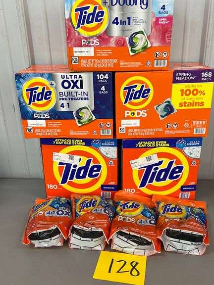 LOT OF ASSORTED TIDE LAUNDRY ITEMS - SEE PHOTOS - Earl's Auction Company