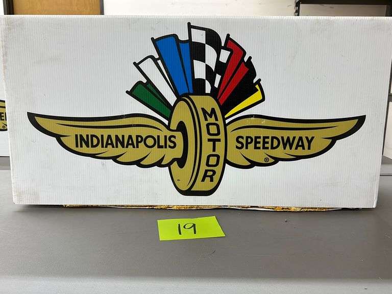 IMS DOUBLE SIDED WING & WHEEL / 300 BRAKE MARKER SIGN - Earl's Auction ...