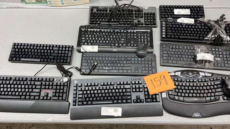 (10) ASSORTED KEYBOARDS & (3) COMPUTER MICE - Earl's Auction Company