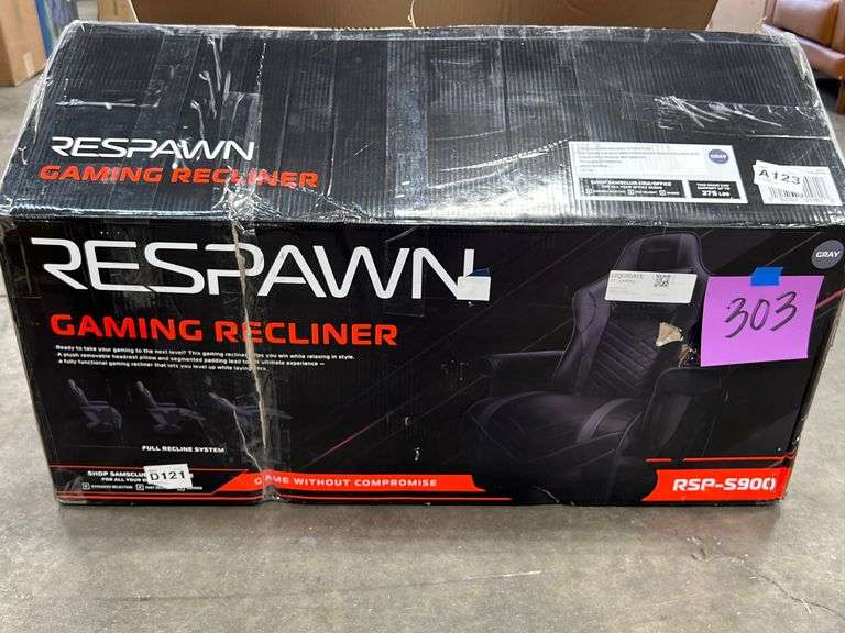 RESPAWN GAMING RECLINER IN BOX - Earl's Auction Company