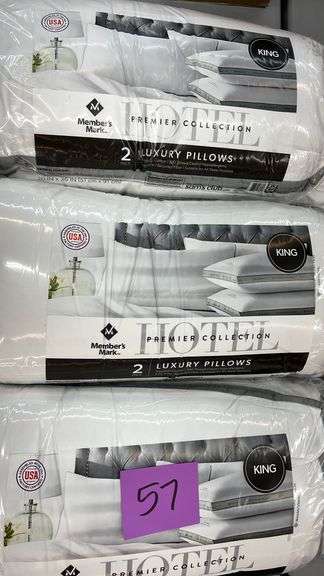 (6) NEW SERTA KING SIZE PILLOWS - Earl's Auction Company