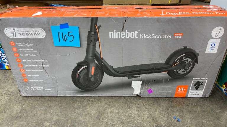 NINEBOT KICK SCOOTER IN BOX MODEL F30S - Earl's Auction Company