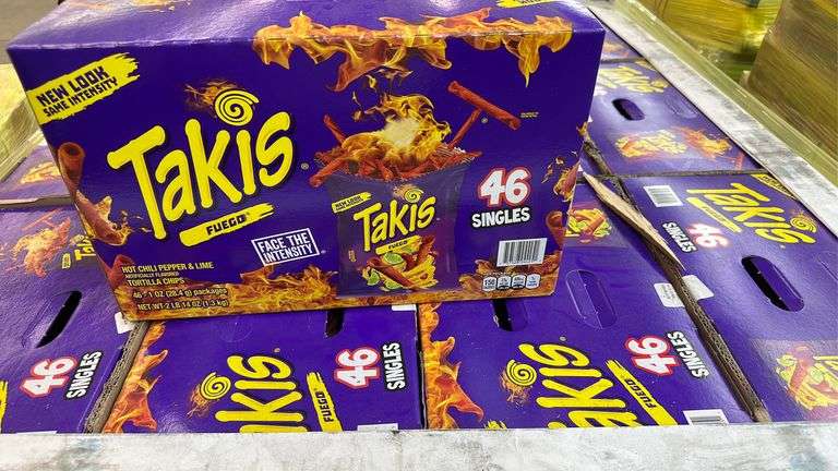 (12) BOXES OF TAKIS CHIPS (46 PACKS PER BOX) - Earl's Auction Company