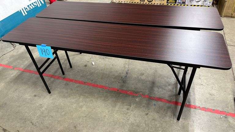 AS IS - (2) FOLDING TABLES - Earl's Auction Company