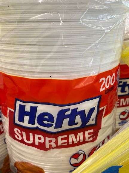(30) PACKS OF HEFTY SUPREME COMPARTMENT PLATES (200 PLATES PER PACK ...