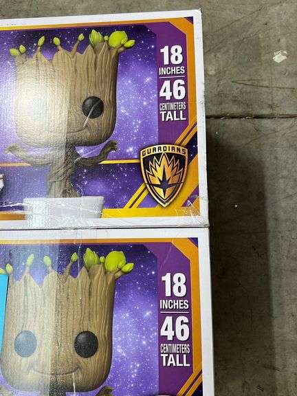 (2) FUNKO POP MEGA 18" GROOT VINYL FIGURES IN BOXES - Earl's Auction ...