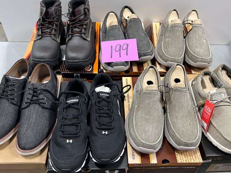 (7) PAIRS OF NEW MENS SHOES - ASSORTED SIZES - Earl's Auction Company