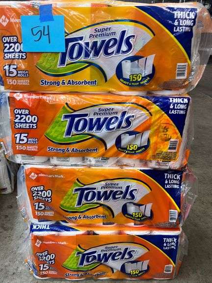 (4) PACKS OF PAPER TOWELS - Earl's Auction Company