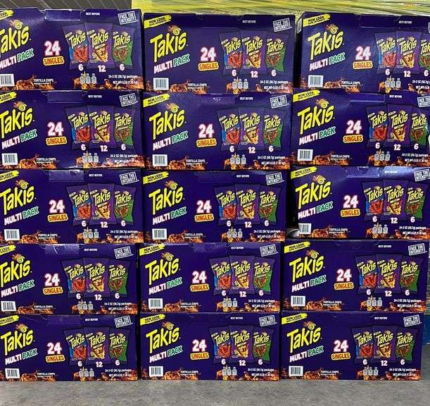 (15) MULTI PACK BOXES OF TAKIS (24 SINGLE SERVE BAGS PER BOX) - Earl's ...