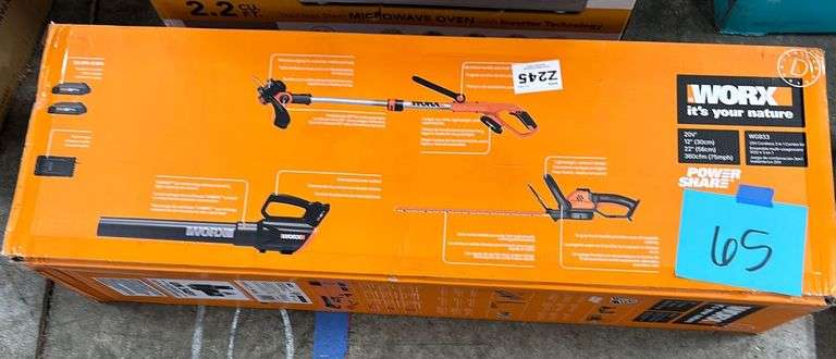 WORX 20V CORDLESS 3 IN 1 COMBO KIT IN BOX - Earl's Auction Company