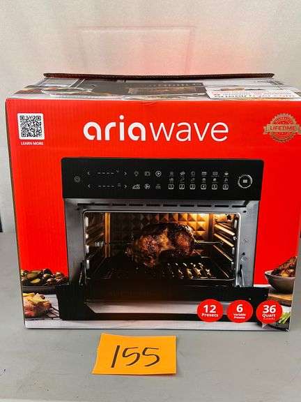 ARIA WAVE DIGITAL AIR FRYER TOASTER OVEN IN BOX - Earl's Auction Company