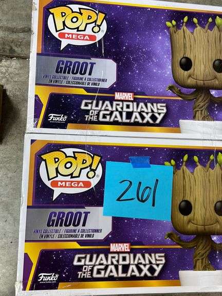 (2) FUNKO POP MEGA 18" GROOT VINYL FIGURES IN BOXES - Earl's Auction ...