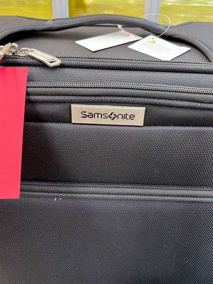 2PC SAMSONITE SOFT SHELL ROLLING LUGGAGE SET - BLACK - Earl's Auction ...