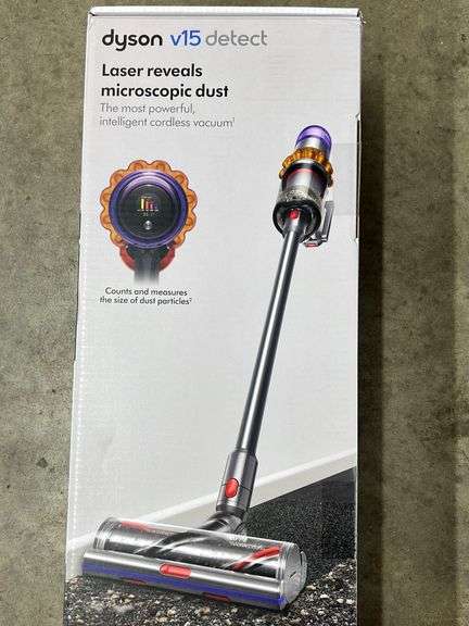 DYSON V15 DETECT CORDLESS VACUUM IN BOX - Earl's Auction Company