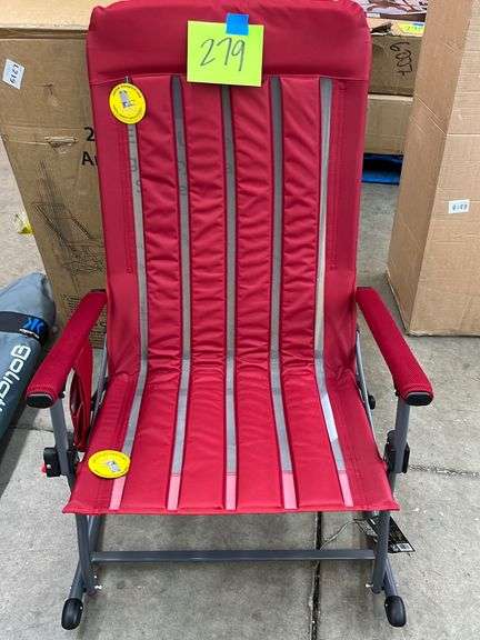 RED PORTABLE ROCKING CHAIR - Earl's Auction Company