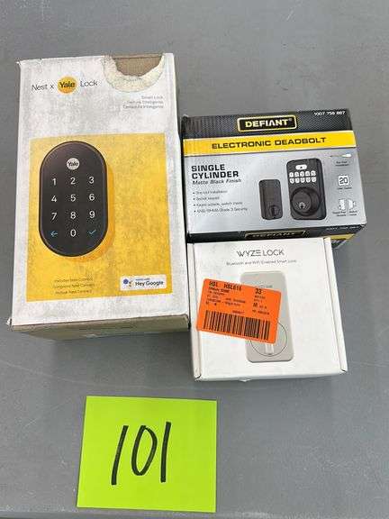 3 Electronic Door Locks In Boxes Earls Auction Company