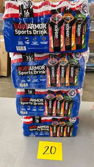 (4) PACKS OF BODY ARMOR SPORTS DRINKS - Earl's Auction Company