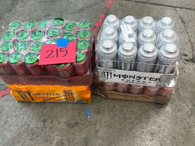 (4) PACKS OF MONSTER ENERGY DRINKS - Earl's Auction Company