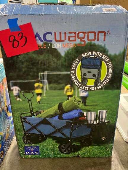 MAC FOLDABLE WAGON IN BOX -BLUE - Earl's Auction Company