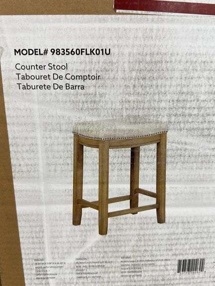 (3) COUNTER STOOLS IN BOXES - Earl's Auction Company