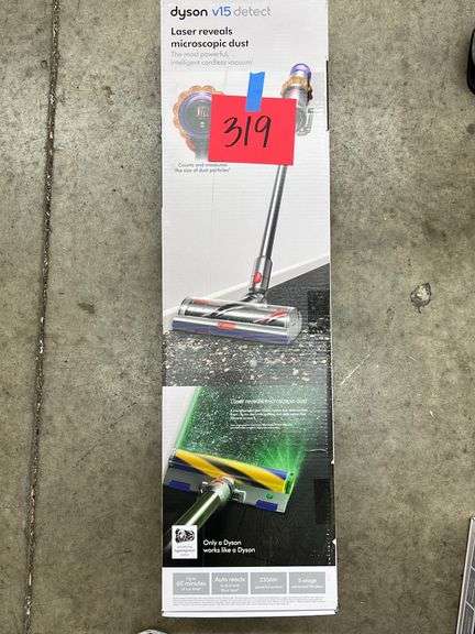 DYSON V15 DETECT CORDLESS VACUUM IN BOX - Earl's Auction Company