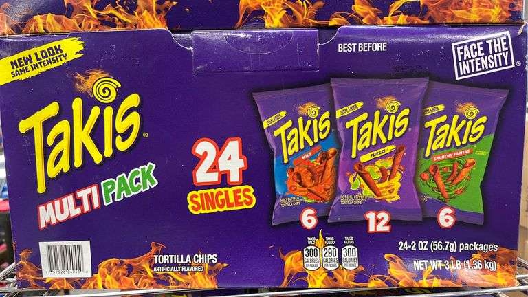 (15) MULTI PACKS OF TAKIS (24 SINGLE BAGS PER BOX) - Earl's Auction Company