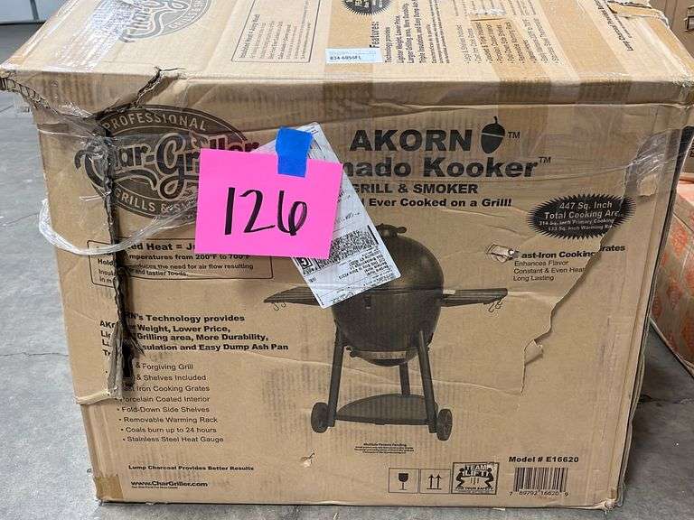 CHAR GRILLER AKORN KAMADO KOOKER IN BOX - Earl's Auction Company
