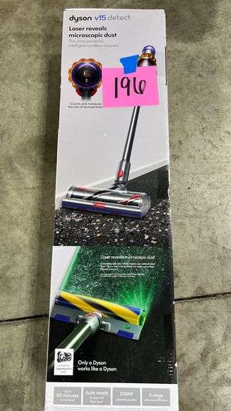 DYSON V15 DETECT CORDLESS VACUUM IN BOX - Earl's Auction Company
