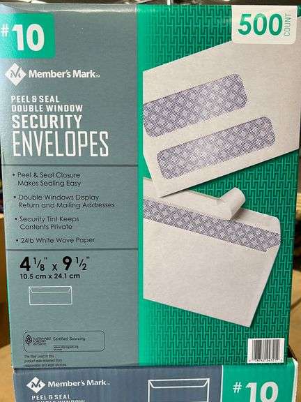 (32) BOXES OF ENVELOPES (500 PER BOX) - Earl's Auction Company