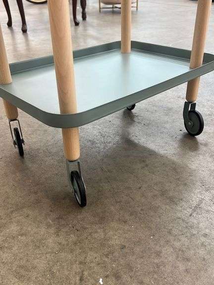 SMALL 2 TIER ROLLING STORAGE CART - Earl's Auction Company